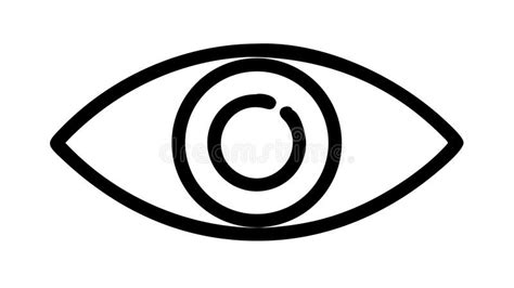 Eye Icon Graphic Sight Vision Optical Symbol Vector Design Generative Ai Stock Vector