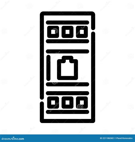 Server Rack Icon Stock Vector Illustration Of Digital 221186582