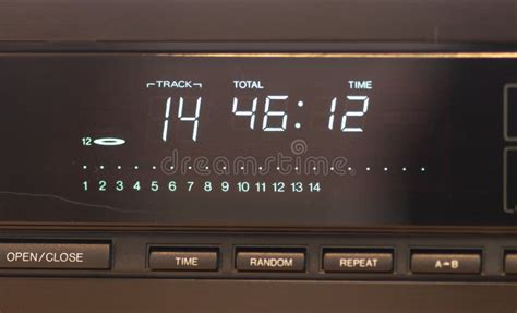 Digital Display Highlighting Track Playback With Timer In Progress Stock Photo Image Of Stop
