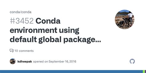 Conda Environment Using Default Global Packages Instead Of Throwing An Error Is Unexpected