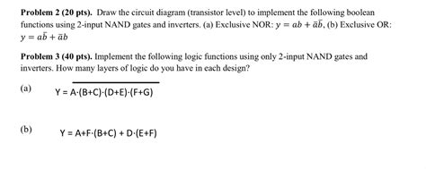 Solved Problem Pts Draw The Circuit Diagram Chegg