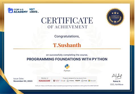 T Sushanth On Linkedin Nxtwaveccbp Pythonprogramming Practice Fundamentals Rahulattuluri