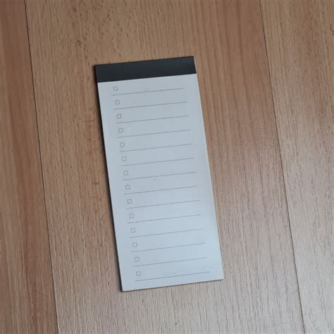 Checklist Notepad Hobbies Toys Stationery Craft Stationery Babe Supplies On Carousell