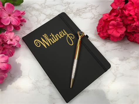 Personalized Notebook And Ink Pen Set Custom A5 Journal T Etsy