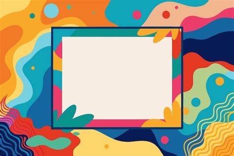 Colorful Frame Background Premium Ai Generated Vector