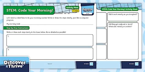 Stem Technology Daily Tech Coding 1st Class Twinkl