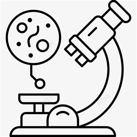 显微镜的简笔画怎么画 显微镜简笔画简单 大山谷图库