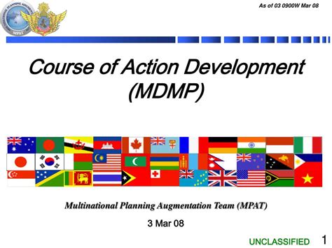 Ppt Course Of Action Development Mdmp Powerpoint Presentation Free