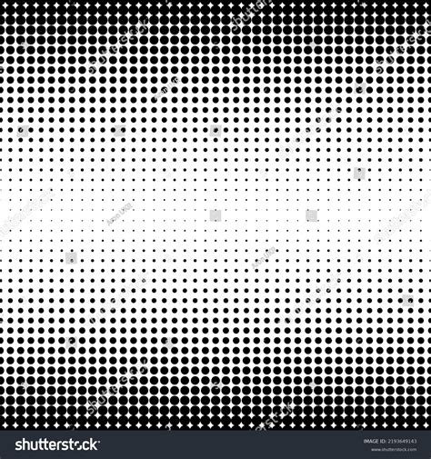 Halftone Dot Seamless Pattern Fade Gradient Stock Vector Royalty Free