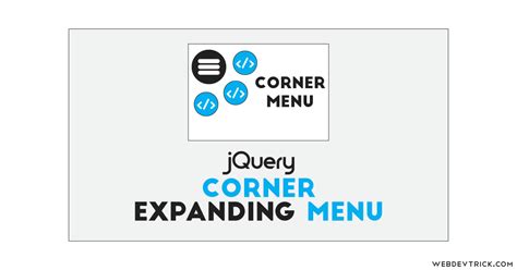 jquery corner expand menu with css expanding nav for corner