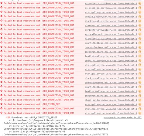 Unable To Download Extension From Within Vscode But Manual Download