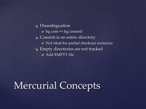 Ppt Introduction To Distributed Version Control With Mercurial