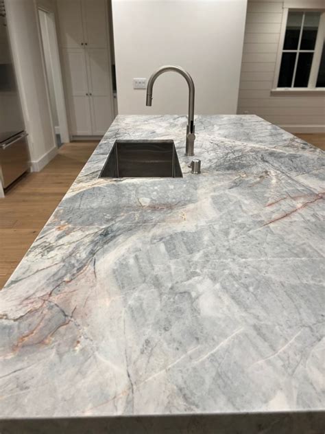 Ijen Blue Quartzite Quartzite Modern Kitchen Interiors Quartzite