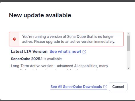 Upgrade To 2025 1 From 10 7 Community Edition Sonarqube Server Community Build Sonar Community