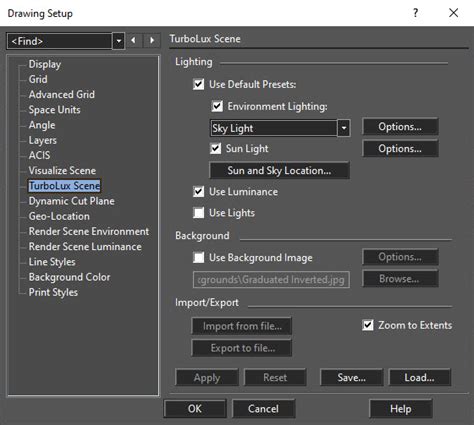 Drawing Setup Turbocad 2024 Userguide