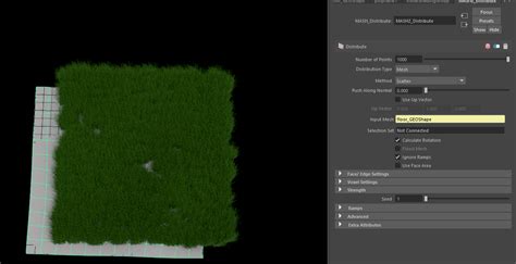 solved mash distribution on mesh with offset autodesk community