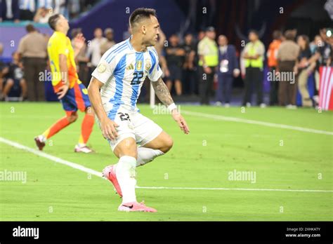 Miami United States 14th July 2024 Lautaro Of Argentina During The