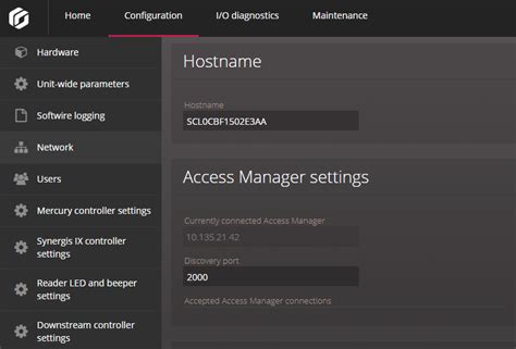 configuring the network properties