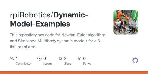 GitHub RpiRobotics Dynamic Model Examples This Repository Has Code