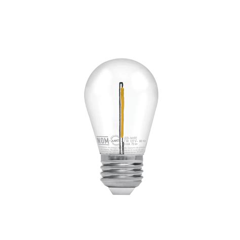 Led 141fc Foco Led Filamento 1 W S14 2200k Luz Ambar E26 Volteck