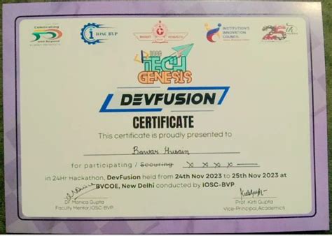 Bawar Husain On Linkedin Devfusionhackathon Developer Innovation Technology Developerjourney