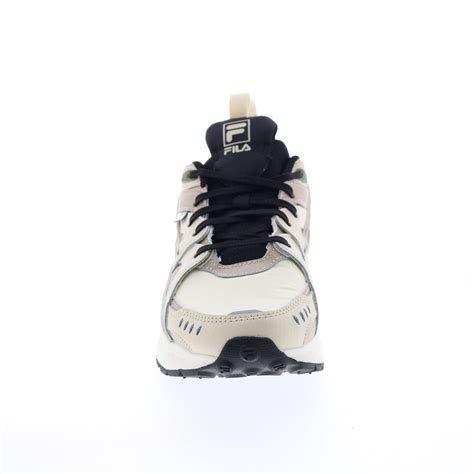 Fila Sandenal 1rm01646 201 Mens Beige Leather Lifestyle Sneakers Shoes