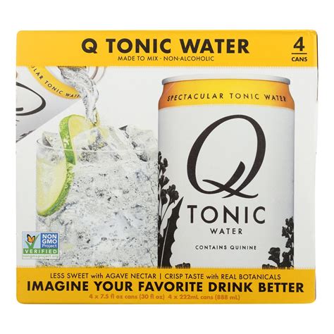 Q Drinks Tonic Water Case Of 6 4 Packs 7 5oz Cans