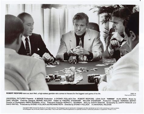 Raul Julia Havana Lena Olin Robert Redford Original 8x10 Press Photos