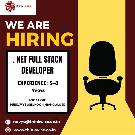 Thinkwise Consulting Llp On Linkedin Hiring Dotnet Fullstackdeveloper Jobopportunity