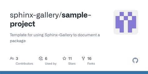 Github Sphinx Gallerysample Project Template For Using Sphinx Gallery To Document A Package