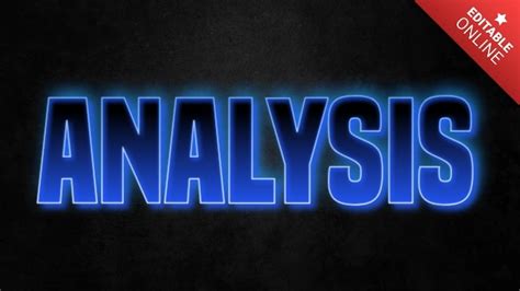 Analysis Dark Blue Text Effect Generator