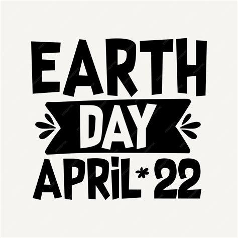 Premium Vector A Poster For Earth Day April 22 With A Ribbon Around It