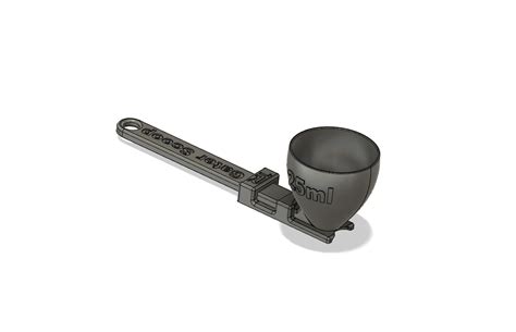 Stl 文件 25ml Powder Funnel Scoop 🍾 ・可下载 3d 打印机设计・cults
