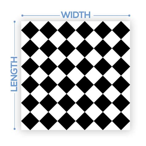 Premium Vinyl Dance Floor Wrap Custom Size Classical Checkered Pattern Dance Floor Vinyl