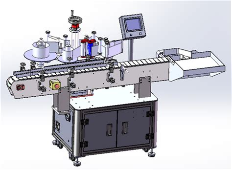 全自动立式圆瓶贴标机3D模型下载 三维模型 SolidWorks模型 制造云 产品模型