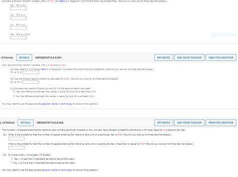 Solved Consider A Poisson Random Variable With U 07 Use