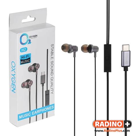 خرید هندزفری تایپ سی اکسیژن مدل Oxygen H2 رادینو پلاس خرید هندزفری تایپ سی اکسیژن مدل Oxygen H2 رادینو پلاس