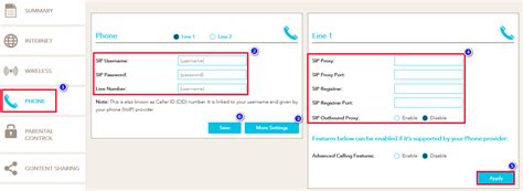 Configuring Your Home Phone On A Netcomm NF18ACV NC2 Firmware Version