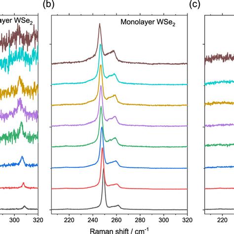 Temperature Dependent Raman Spectra Of A Ib B Monolayer C 30∘
