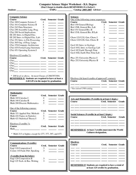 Computer Science Worksheets For Grade 6 Printable Pdf Template