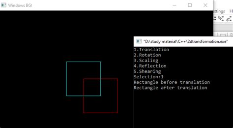 2d Transformations In Computer Graphics Using C By Mohammed Taukir