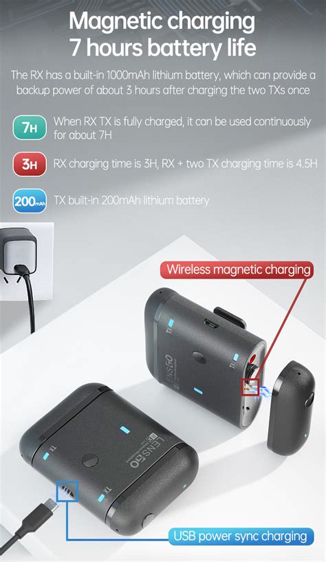 LENSGO C II GHz Dual Clip On Wireless Lavalier Microphone Wireless Microphone LENSGO