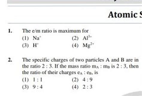 Atomic 1 The Em Ratio Is Maximum For Filo