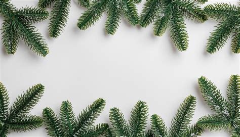 Premium Ai Image Negative Space Christmas Tree Concept Creative Winter Layout Made With