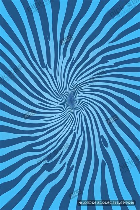 Ai创作图蓝色 旋涡 线条 抽象 图案 背景 几何 纹理 视 动感 放射 对称 色彩 设计元素 渐变 昵图网
