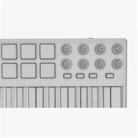 Mini Keyboard Controller 25 Key 3d 모델 다운로드 악기 On