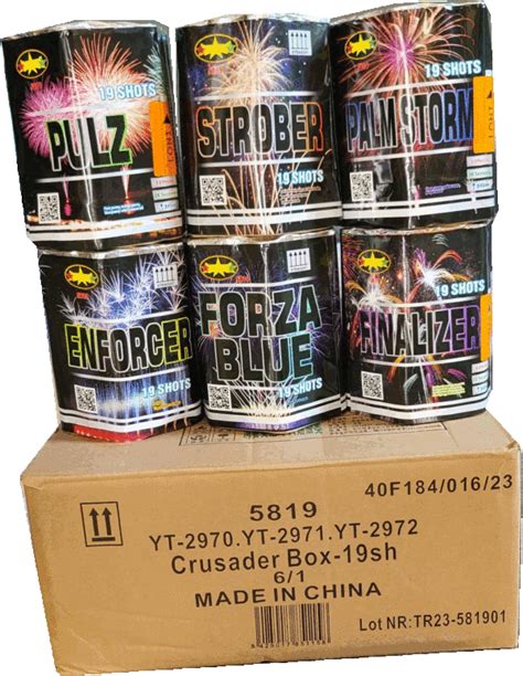 Feuerwerk Ostbelgien Tychon Crusader Box 6x19sh