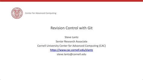 Revision Control With Git Youtube