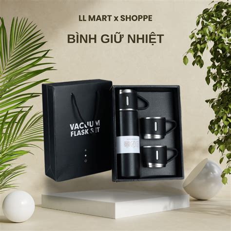 500ml Thermos Flask With 2 Cups Luxury Sure Class 1 Shopee