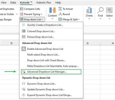 How To Clear Advanced Excel Drop Down List With Kutools Extendoffice